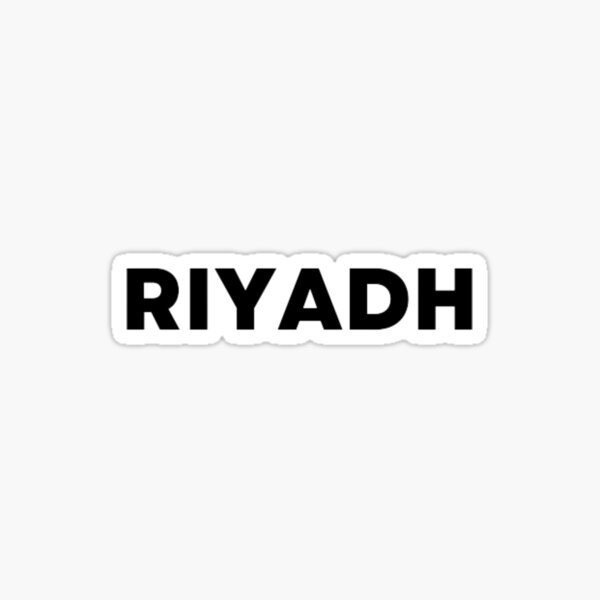 "Riyadh" Sticker for Sale by MuzamilAhmed | Redbubble