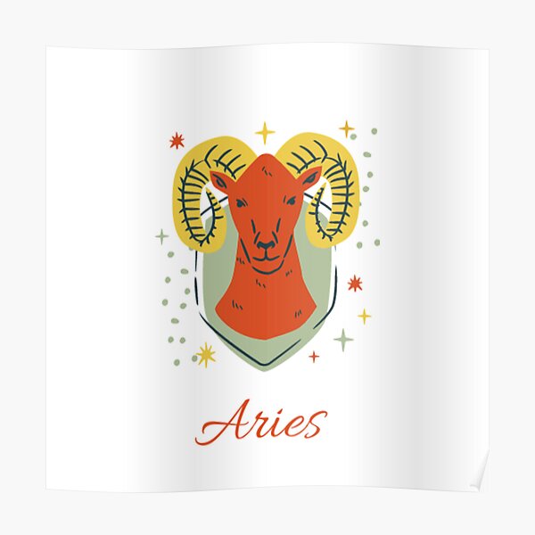 "Aries sign " Poster for Sale by manon171 | Redbubble