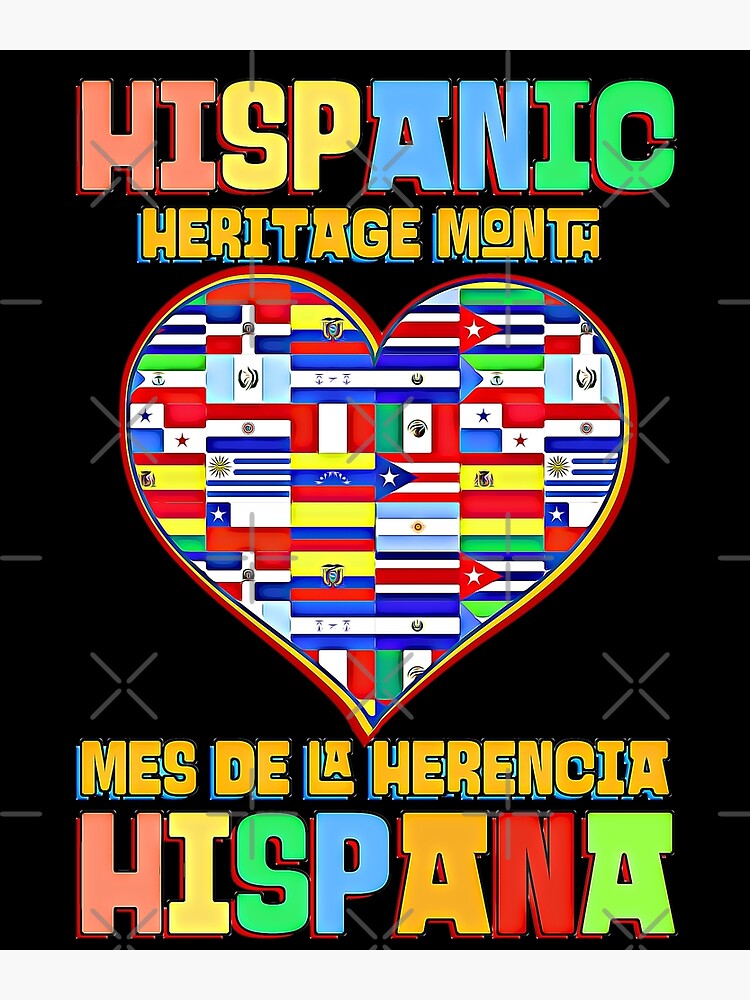 "Hispanic Heritage Month - Mes De La Herencia Hispana" Poster for Sale ...