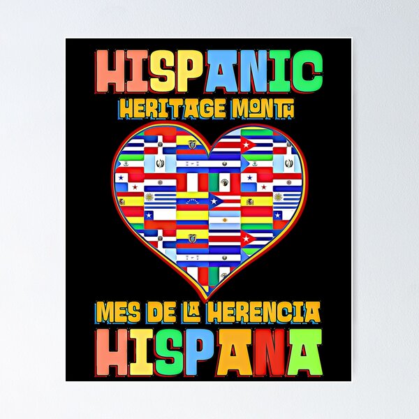 "Hispanic Heritage Month - Mes De La Herencia Hispana" Poster for Sale ...