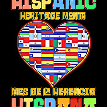 "Hispanic Heritage Month - Mes De La Herencia Hispana" Poster for Sale ...
