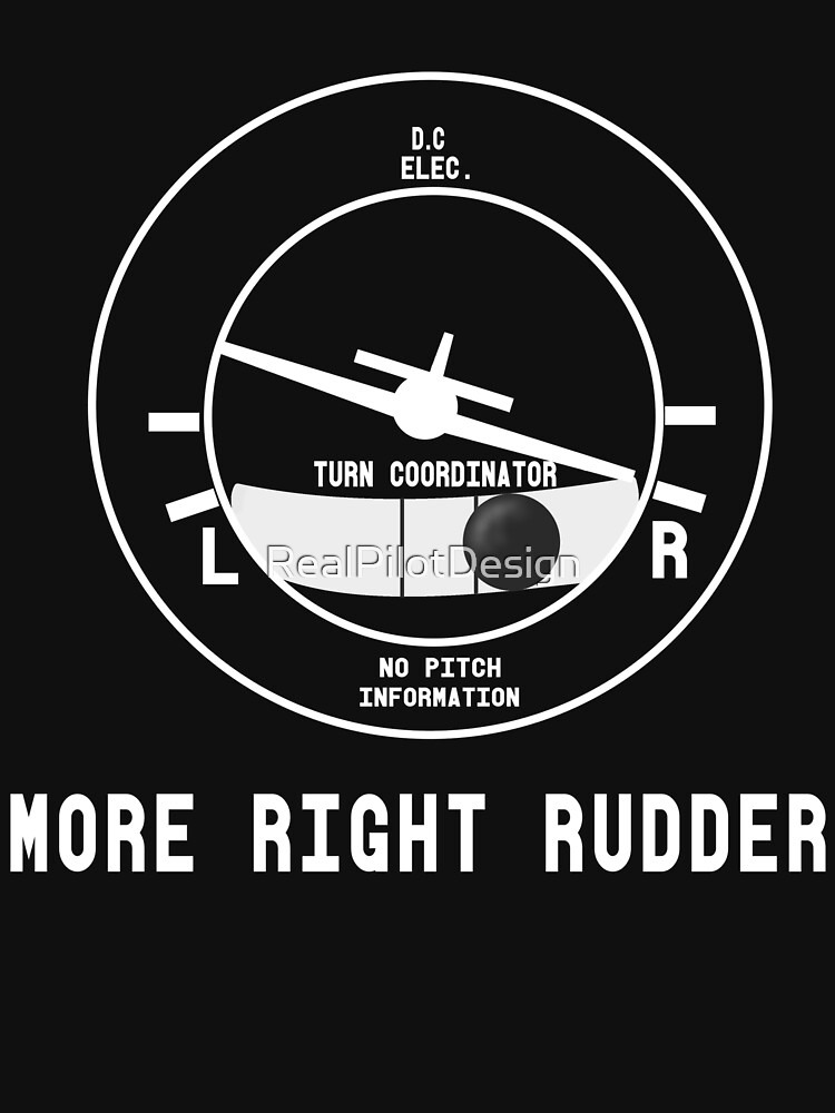 "More Right Rudder CFI Flight Instructor Design" Classic T-Shirt for ...