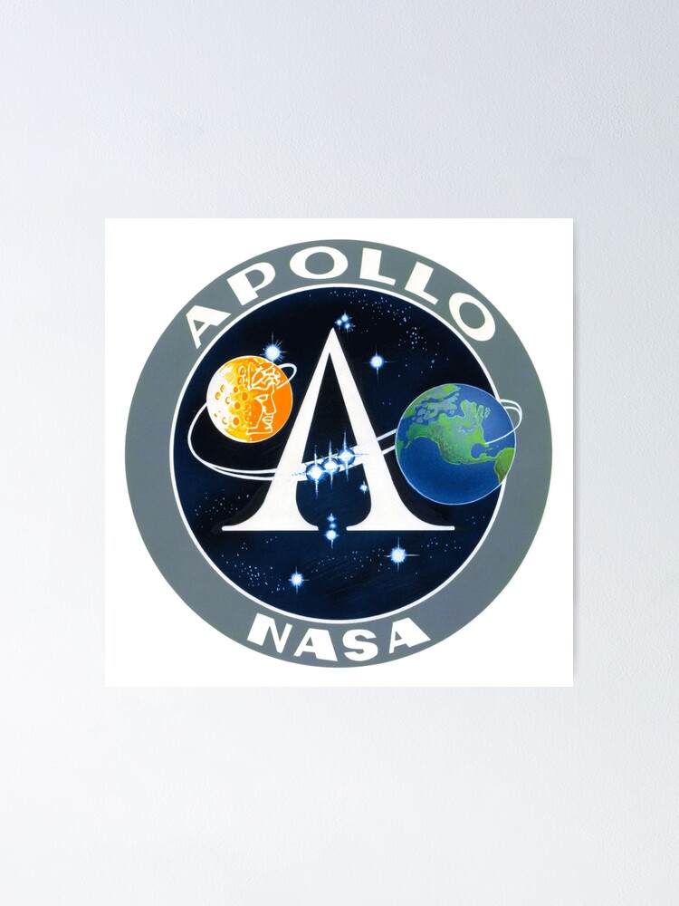 "APOLLO PROGRAM EMBLEM" Poster by IMPACTEES | Redbubble