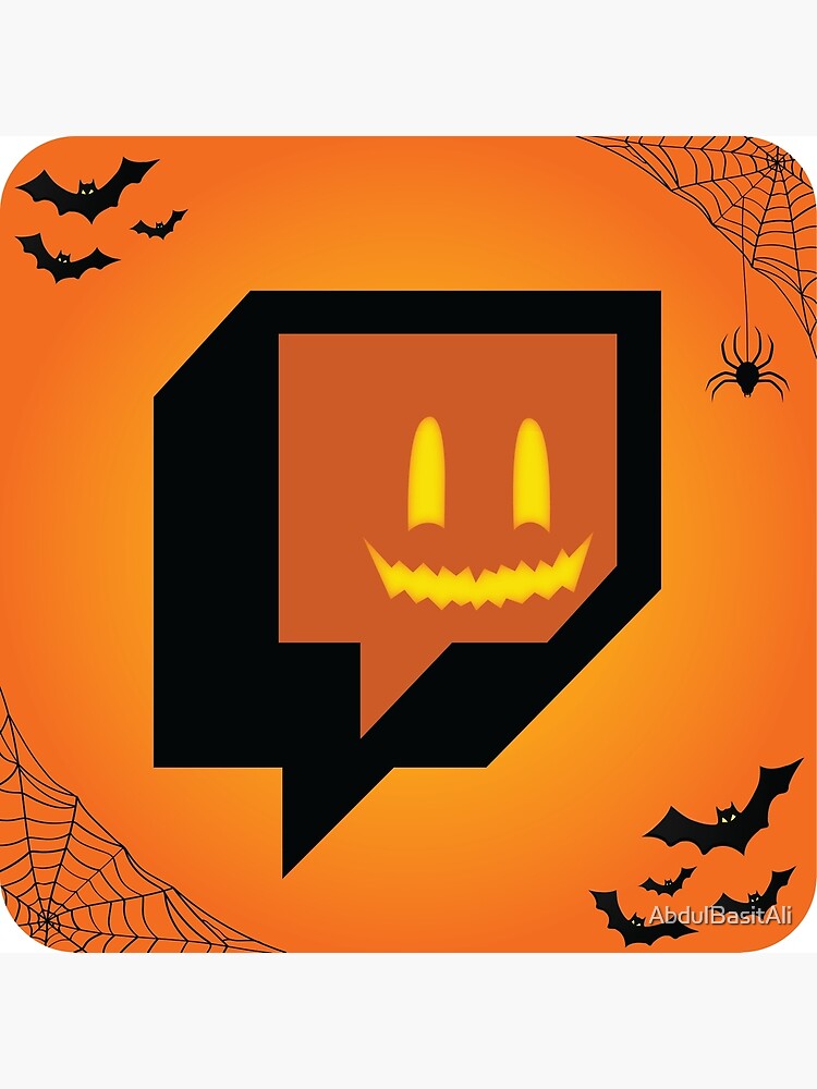 "Twitch Halloween Spooky Logo" Poster for Sale by AbdulBasitAli | Redbubble