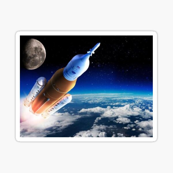 "NASA Space Launch System (SLS) Rocket" Sticker for Sale by Batotastore ...