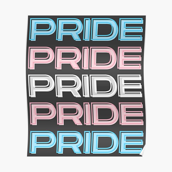 "Pride Transgender" Poster for Sale by ZeZore-Chaos | Redbubble