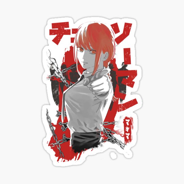 "Chainsaw man Makima" Sticker for Sale by BraintINC | Redbubble