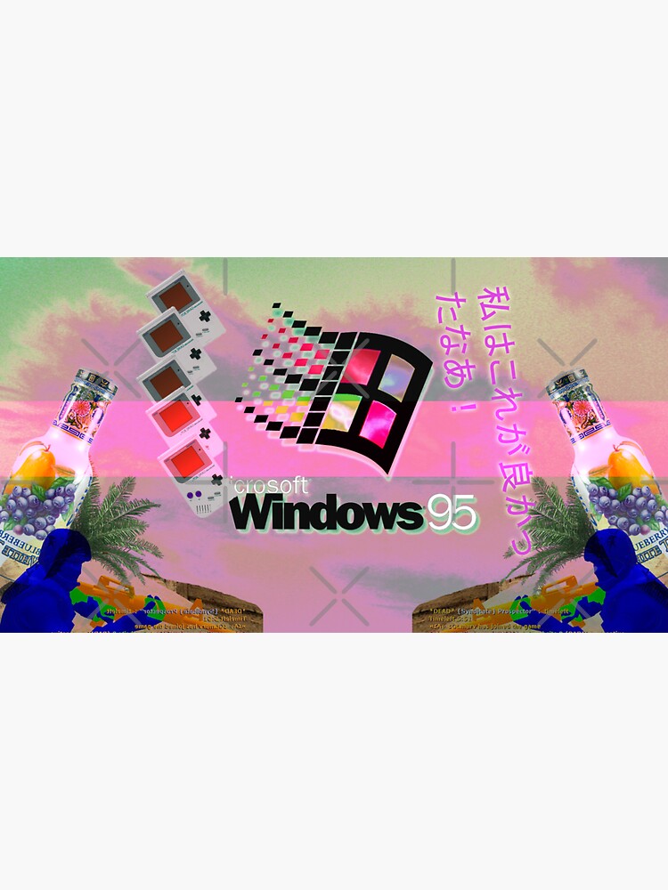 "Vaporwave Windows 95" Sticker for Sale by BienThings | Redbubble