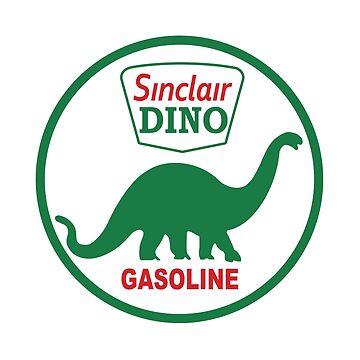 "Sinclair Dino Gasoline" Sticker for Sale by rogue-design | Redbubble