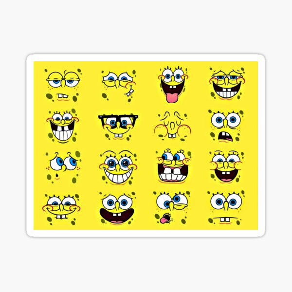 "Spongebob" Sticker for Sale by Ethereal-Realm | Redbubble