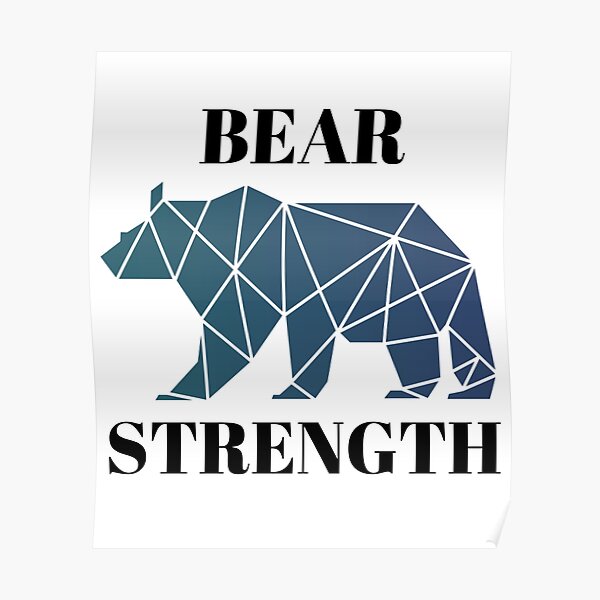Póster «Símbolo de Fuerza - Oso» de designsclaudia | Redbubble