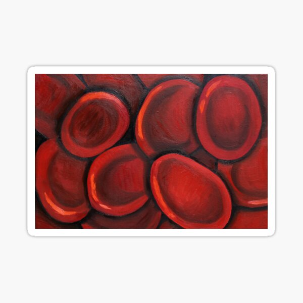 "Blood Cells" Sticker by KristaKok | Redbubble