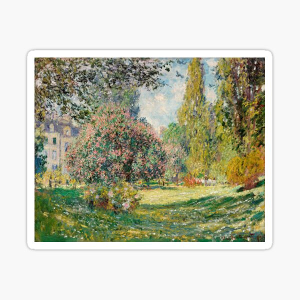 "Claude Monet Famous Floral Landscape " Sticker for Sale by EcoArtLab ...