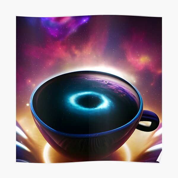 "Cosmic Cup of Coffee" Poster for Sale by WickedIce | Redbubble