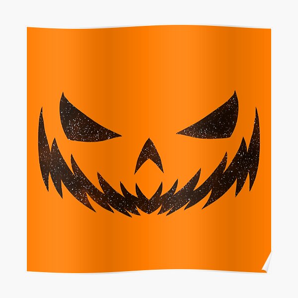 "Galactic Jack O Lantern Face" Poster for Sale by galaxydaydreams ...