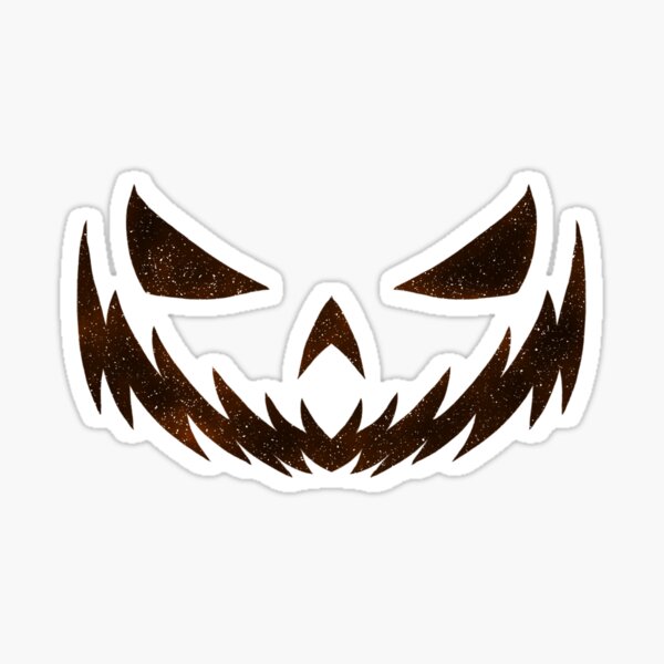 "Galactic Jack O Lantern Face" Sticker for Sale by galaxydaydreams ...