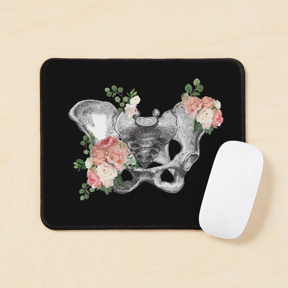 "Rose and anatomy female pelvis, floral, feminism, anatomy, anatomical ...