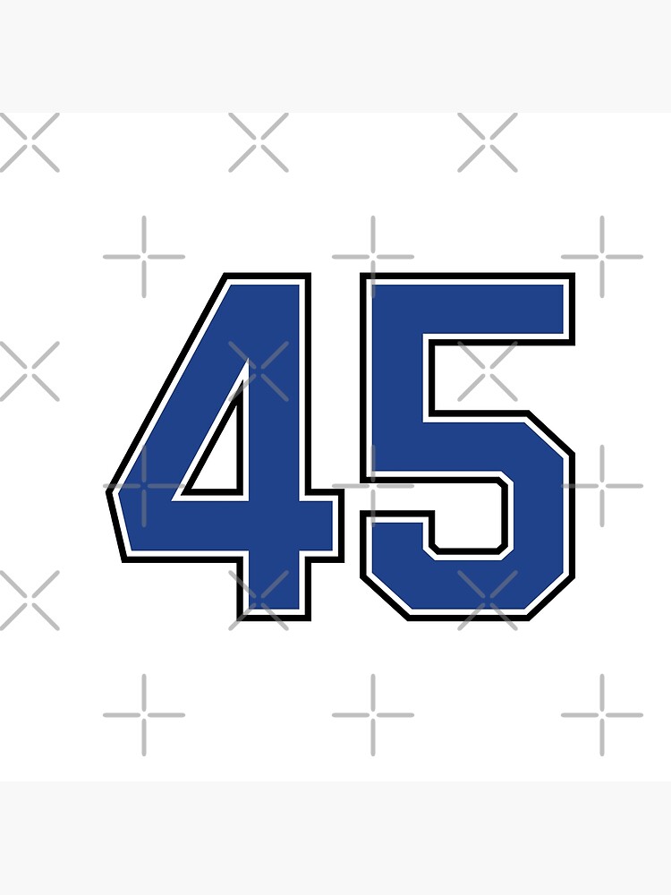 "Number 45 lucky sports jersey forty five" Poster for Sale by ...