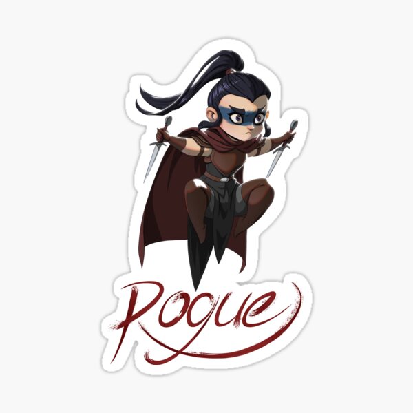 "Fantasy Female Rogue " Sticker for Sale by Pettifog | Redbubble