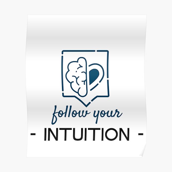 "Brain, Heart, Intuition Design" Poster for Sale by AymanDiamond ...