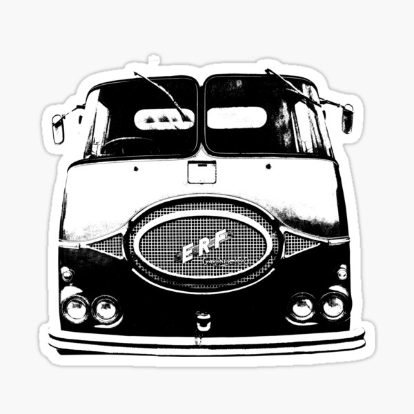"Classic 1960s ERF KV lorry monoblock black" Sticker for Sale by ...