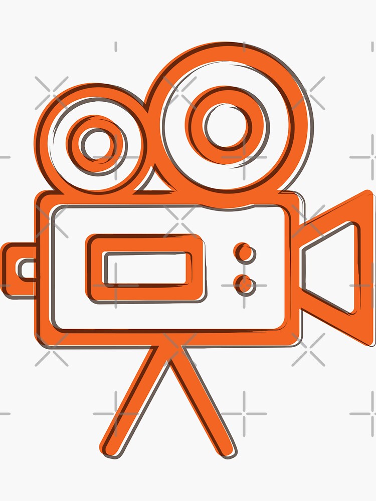 "movie camera" Sticker for Sale by purnomatra | Redbubble
