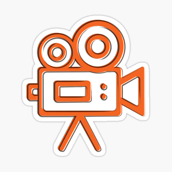 "movie camera" Sticker for Sale by purnomatra | Redbubble