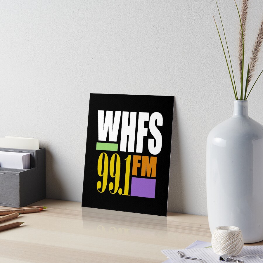 "WHFS 99.1 FM Washington, DC Radio Station Later Logo" Art Board Print ...