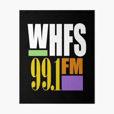 "WHFS 99.1 FM Washington, DC Radio Station Later Logo" Art Board Print ...