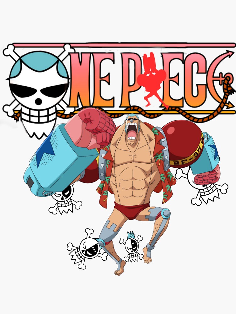 "Franky / One Piece" Sticker for Sale by ANIMESPARADISE | Redbubble