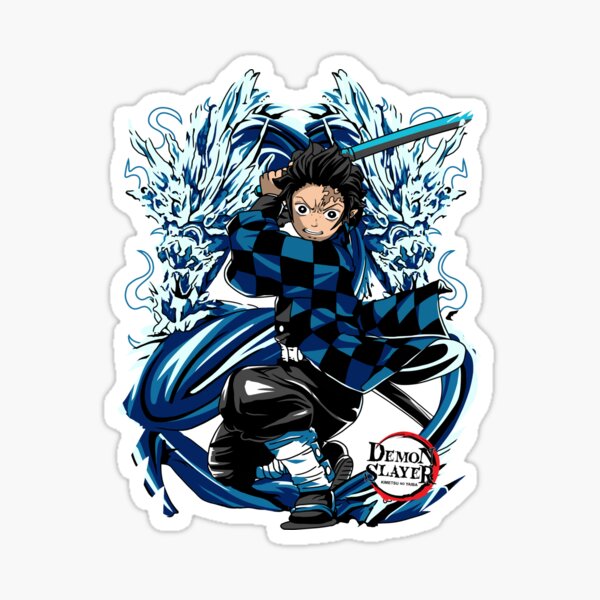 "water hashira" Sticker for Sale by Zerostorm17 | Redbubble