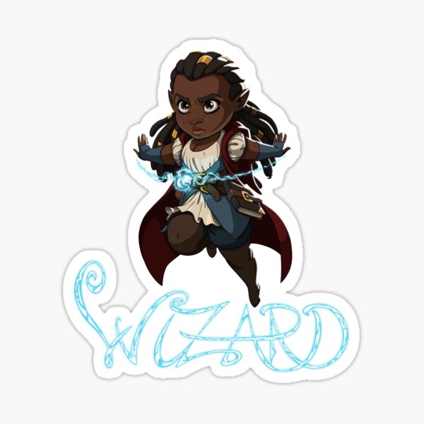 "Fantasy Female Wizard" Sticker for Sale by Pettifog | Redbubble