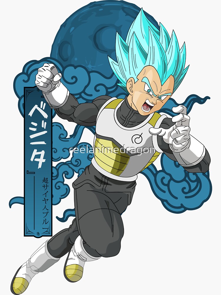 "Vegeta Ultimate Blue - Dragon Ball" Sticker for Sale by ...