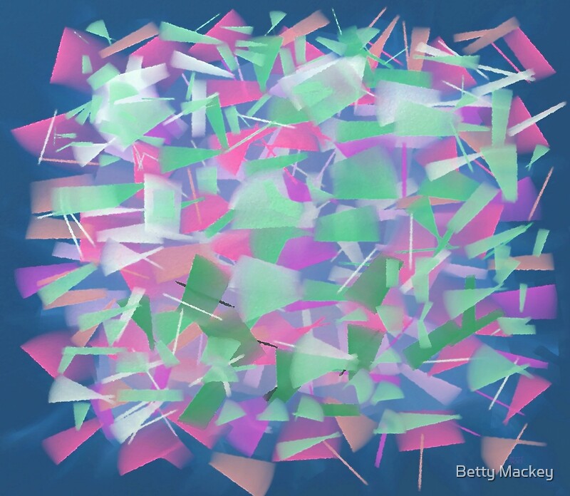 "Bright Colored Shards" by Betty Mackey | Redbubble