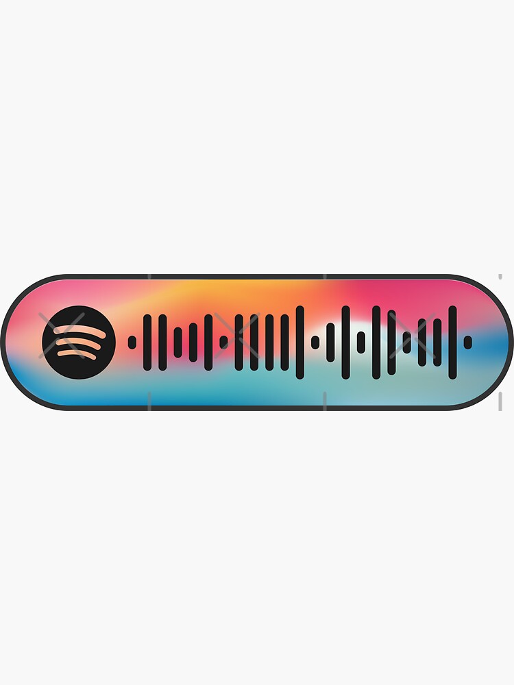 "kids see ghosts spotify code" Sticker for Sale by oliviaep00 | Redbubble