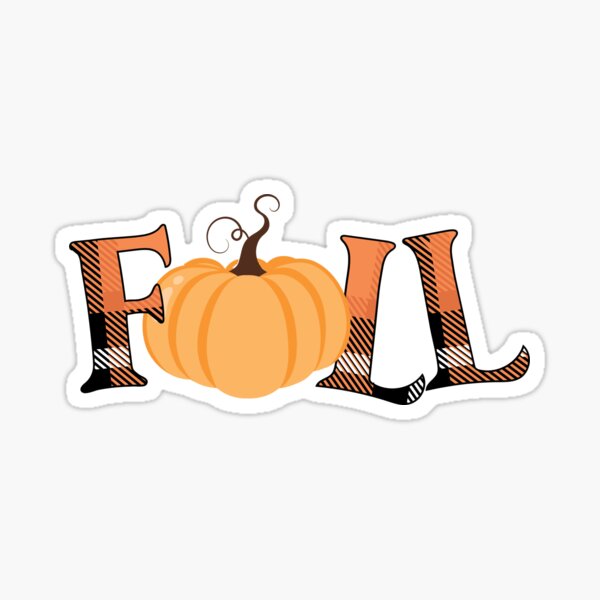 "Fall Is Here" Sticker for Sale by PotluckPrints | Redbubble
