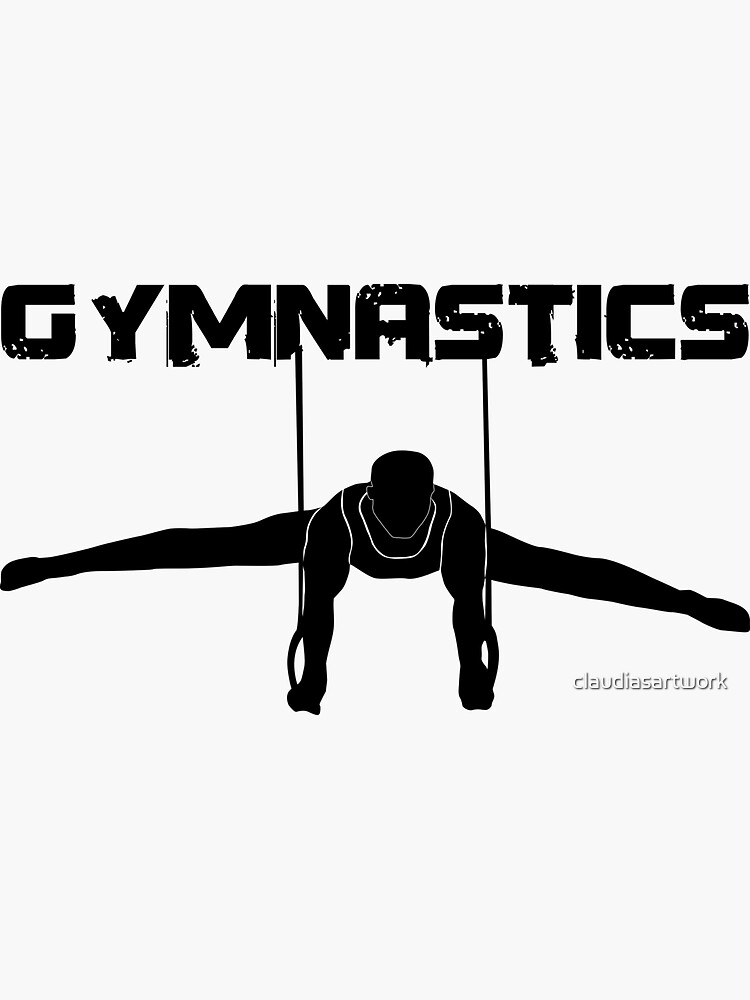 " Gymnastics - Gymnast & Rings, Men's Gymnastics" Sticker by ...
