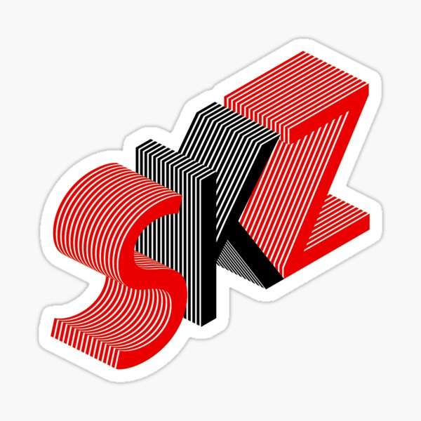 "SKZ (red)" Sticker for Sale by staykel | Redbubble