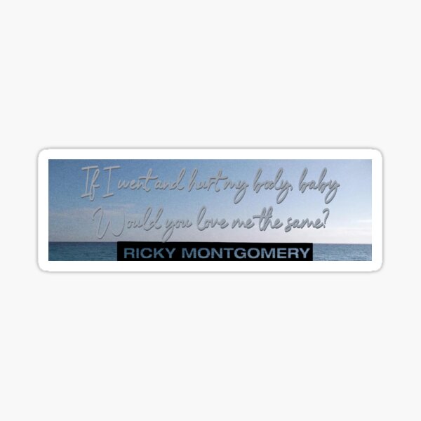 "Ricky Montgomery Sticker" Sticker for Sale by MNahary | Redbubble