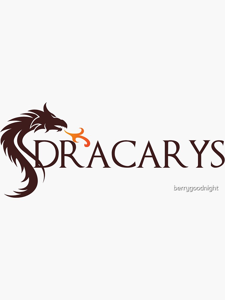 "Dracarys" Sticker for Sale by berrygoodnight | Redbubble