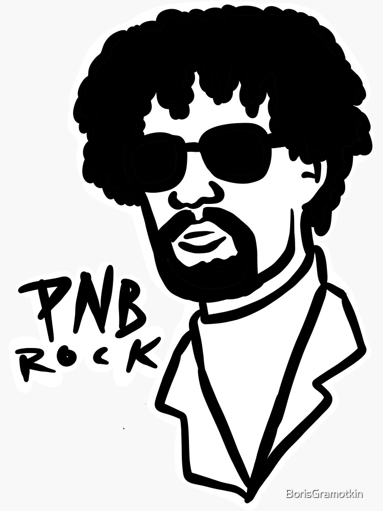 "PNB ROCK Minimalistic" Sticker for Sale by BorisGramotkin | Redbubble