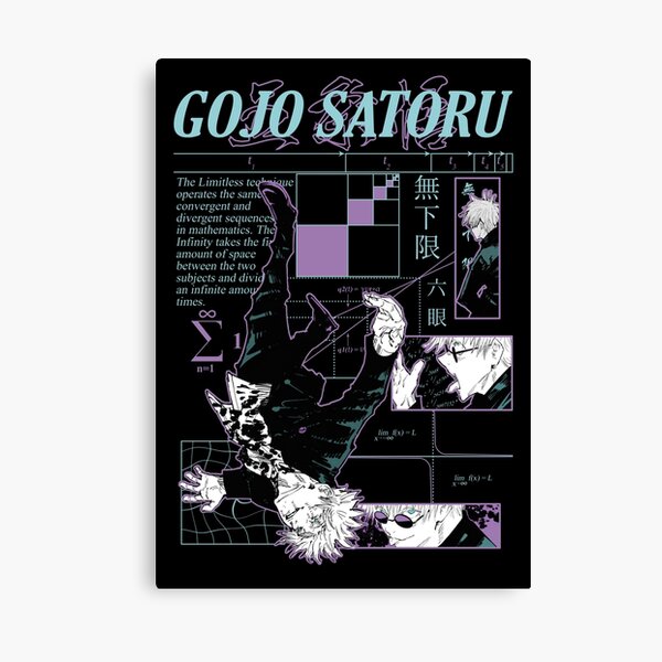 "Jujutsu Kaisen Satoru Gojo: Limitless" Canvas Print for Sale by SAIKI ...