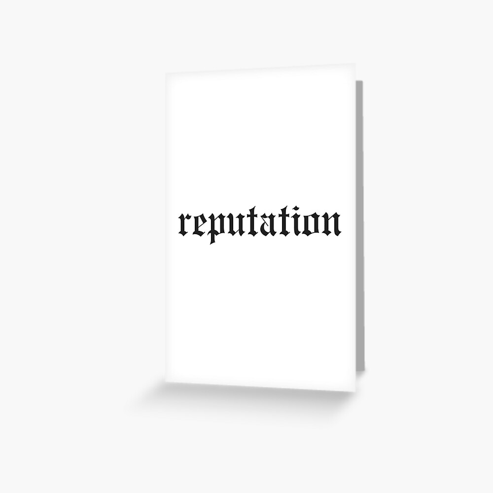 "reputation" Sticker for Sale by MadEDesigns | Redbubble