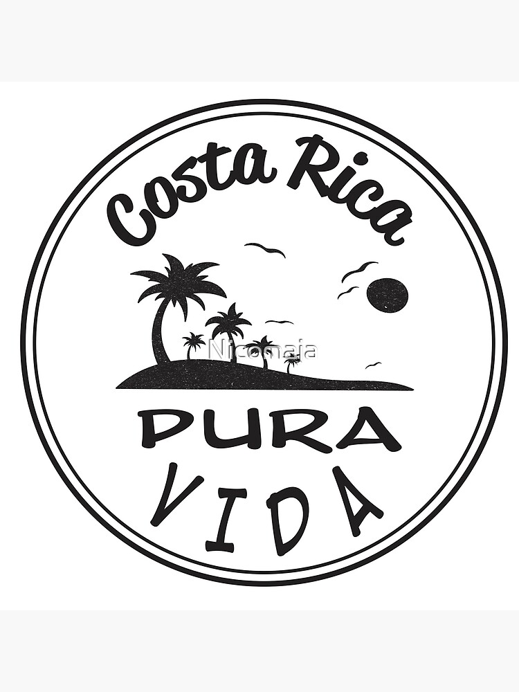 "Costa Rica Pura Vida" Poster for Sale by Nicomaja | Redbubble