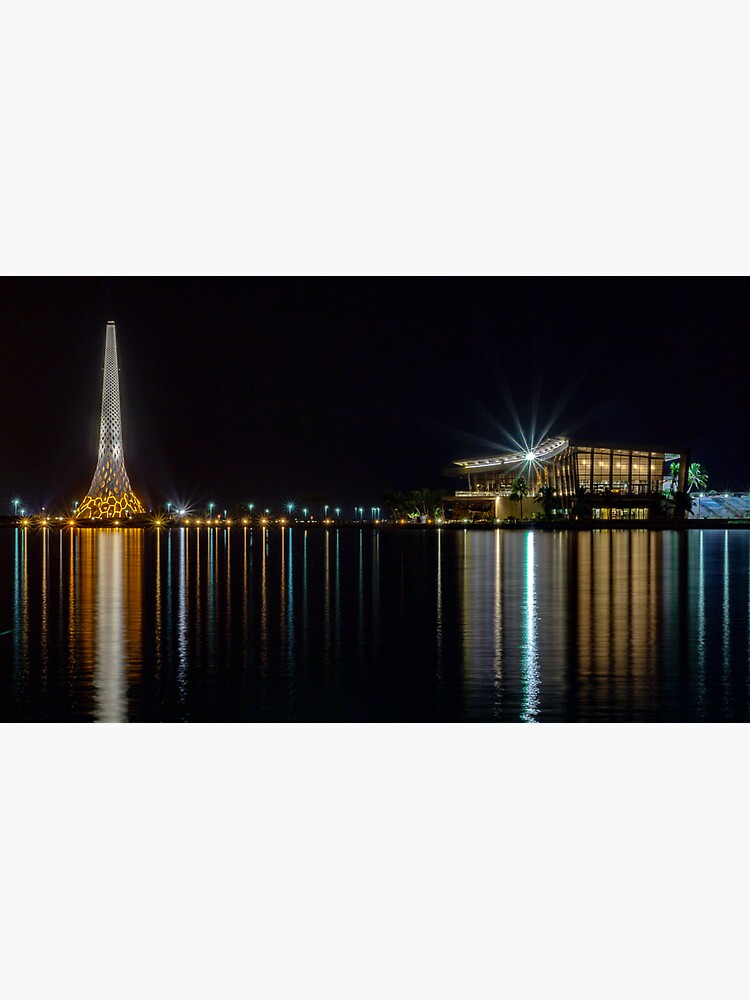 "Reflections of City Lights " Sticker for Sale by likbatonboot | Redbubble