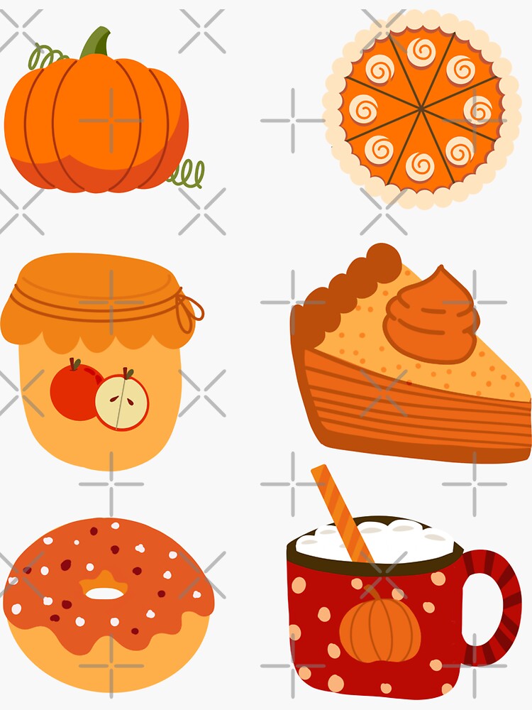"Fall doodles" Sticker for Sale by BERDEY | Redbubble