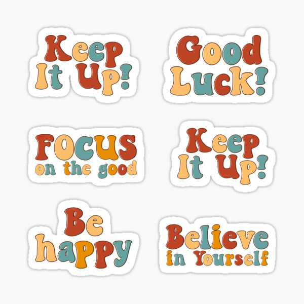 "Stickers For Laptop Motivational Quotes Pack" Sticker for Sale by ...