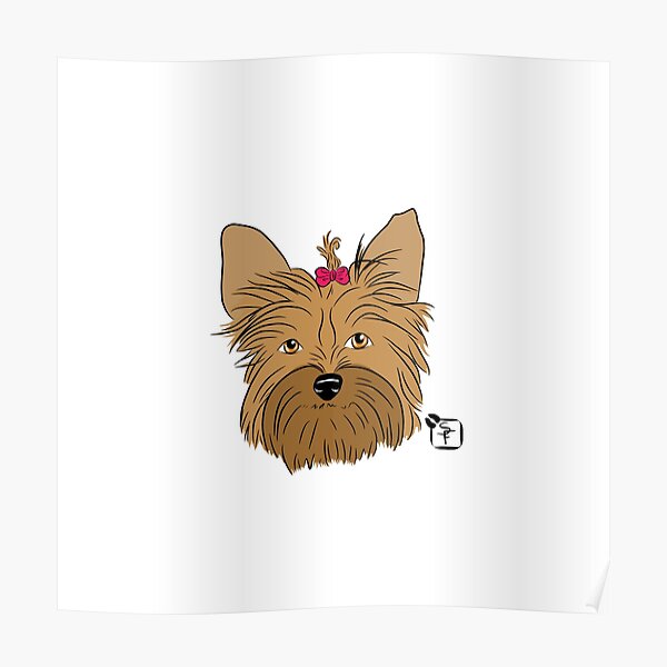 "Yorkshire Terriers (Yorkie)" Poster for Sale by SonneFaunArt | Redbubble