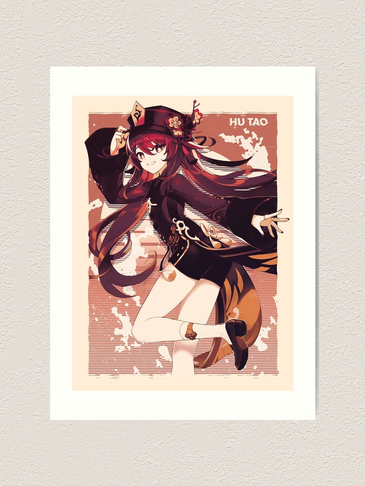 "Hu Tao Genshin Impact" Art Print for Sale by occhogoo | Redbubble