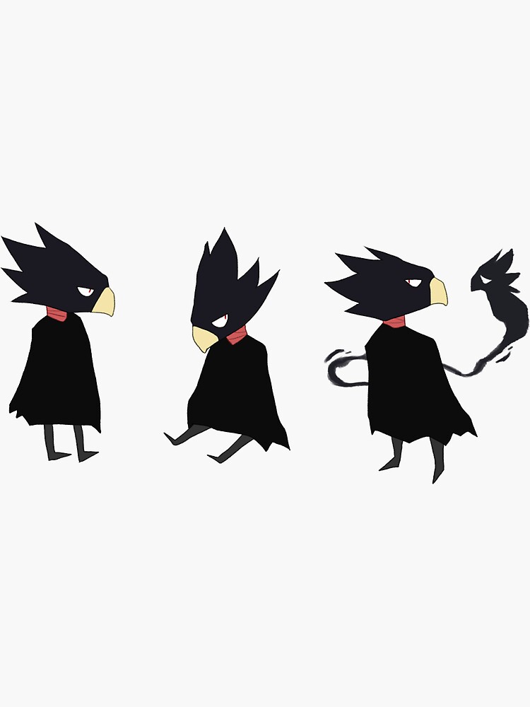 "Tokoyami's" Sticker for Sale by ShwiftyBird | Redbubble